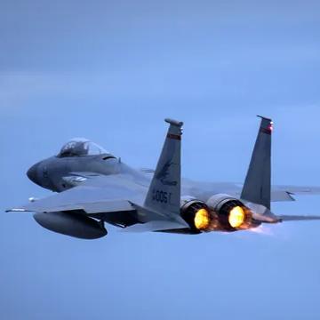 National Guard fighter jet overhead | Recording by digitalrhino ...
