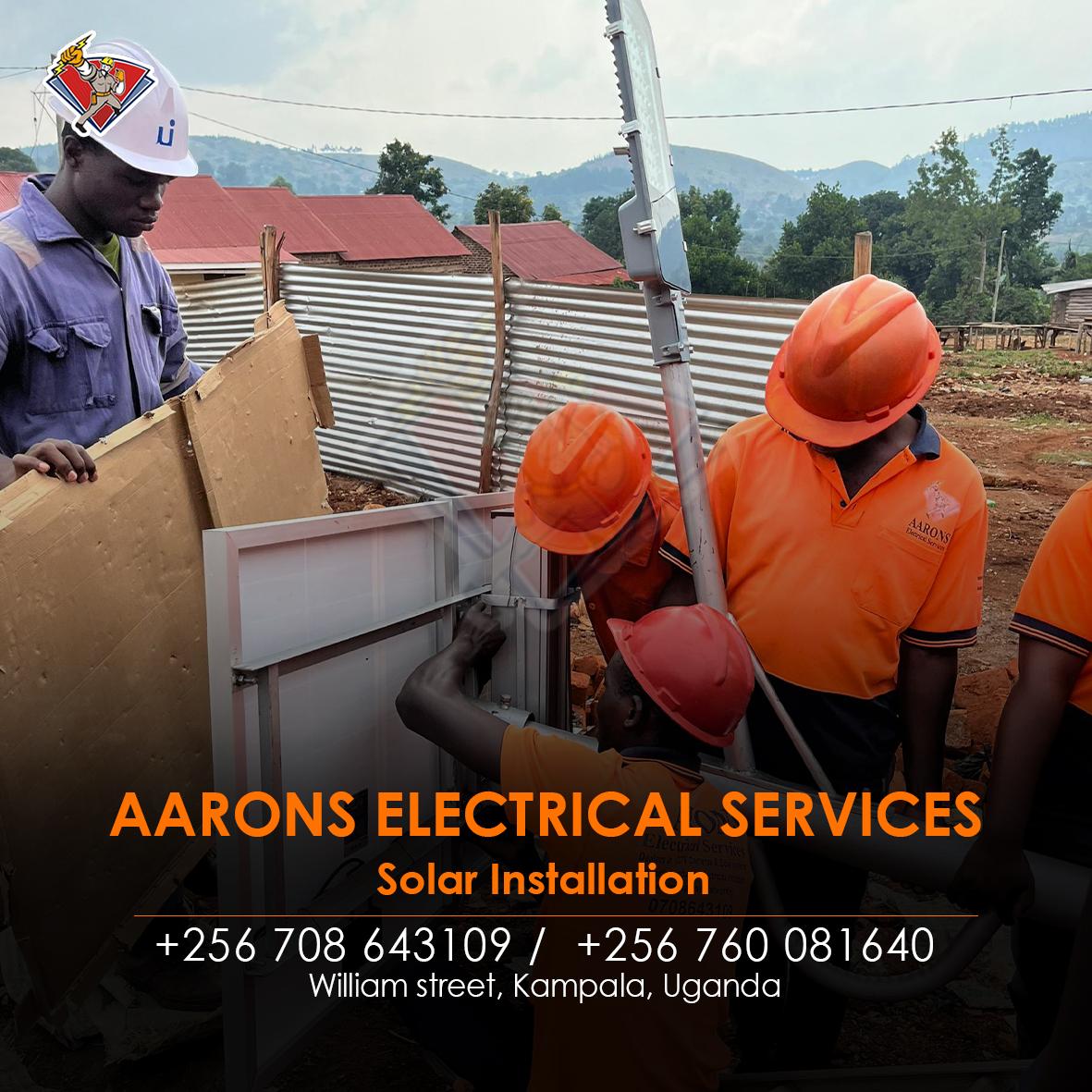Top quality solar street lights in Kampala Uganda | Voice Over by Aarons Electrical Services ...
