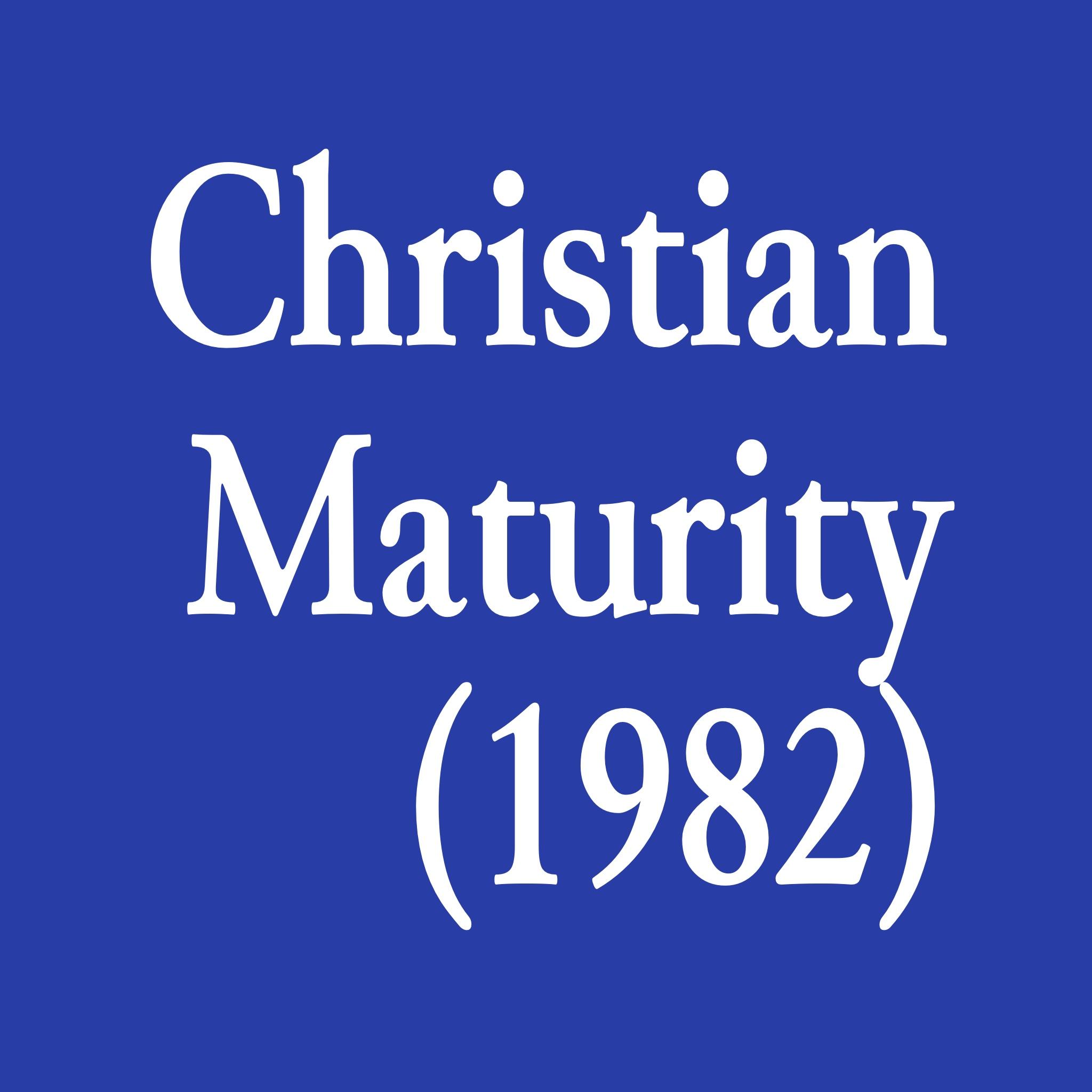 Download Christian Maturity (1982) MP3 & WAV Songs by Tony Sargent Tape ...