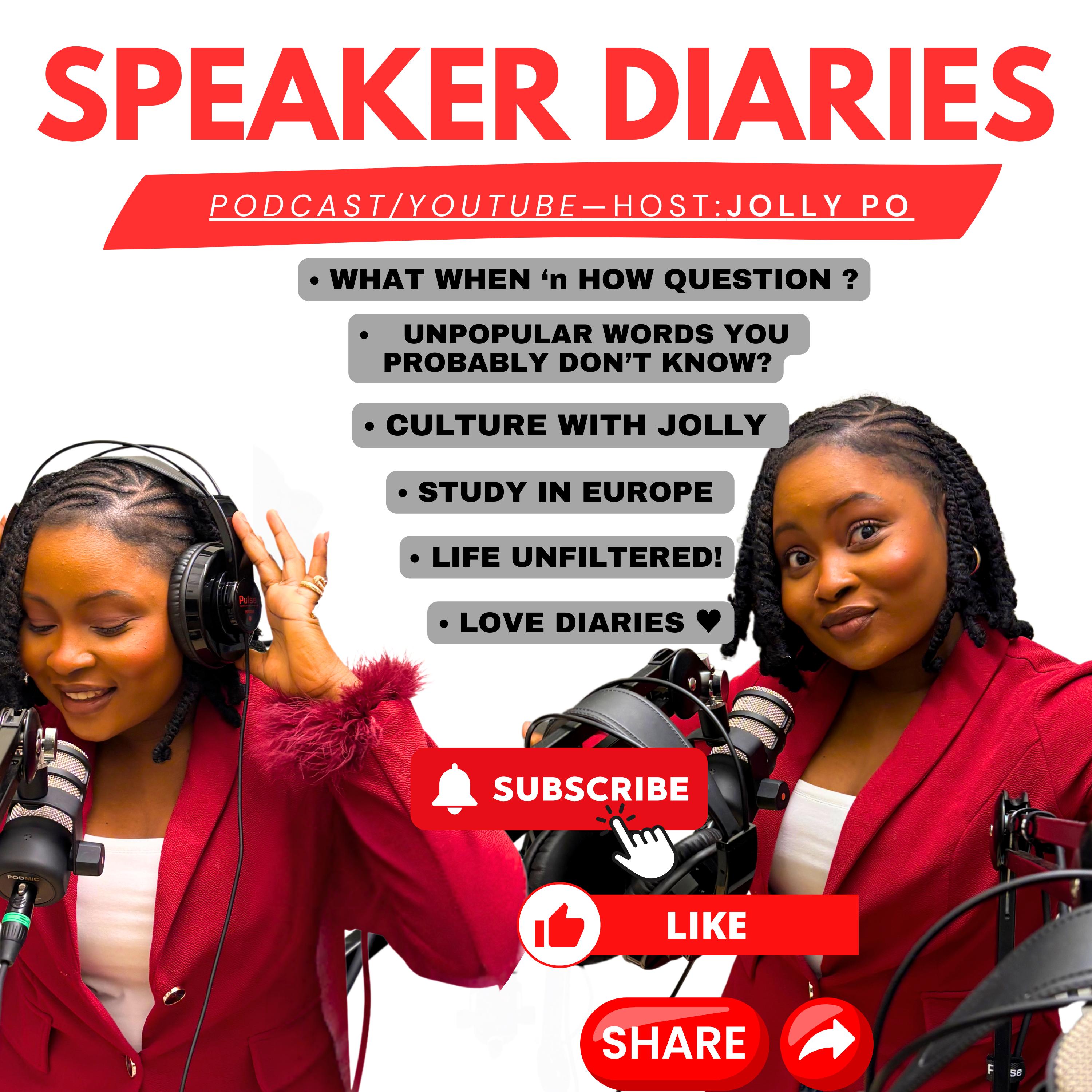 Speaker Diaries audio | Listen on audio.com